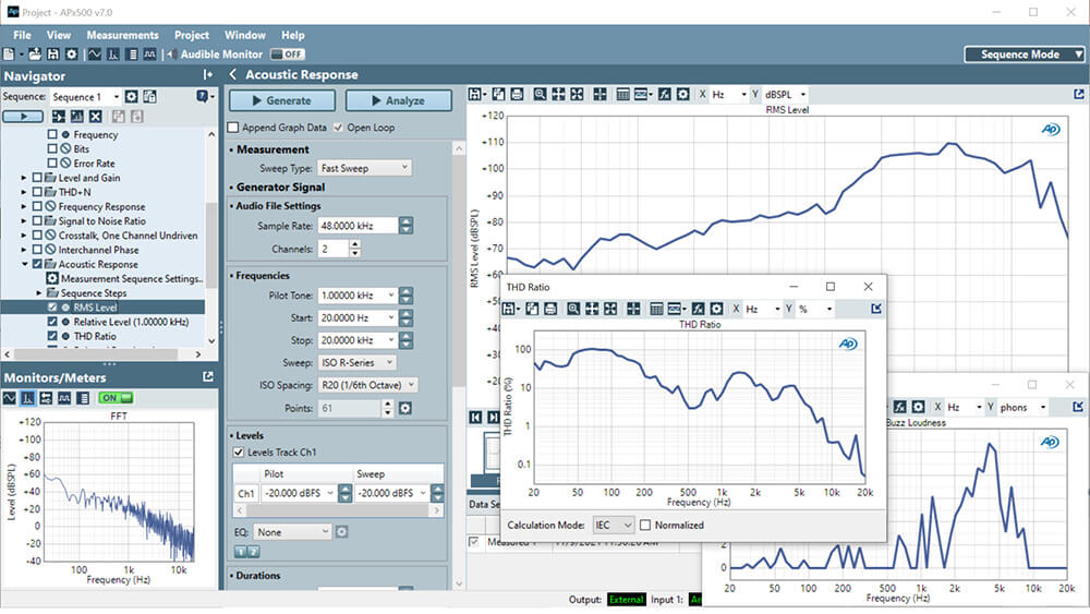Audio Precision APx517 B - Analizator Audio